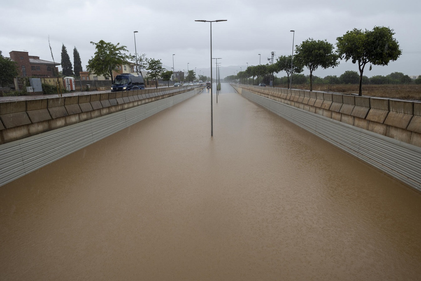 Las lluvias torrenciales afectan especialmente a Levante y centro